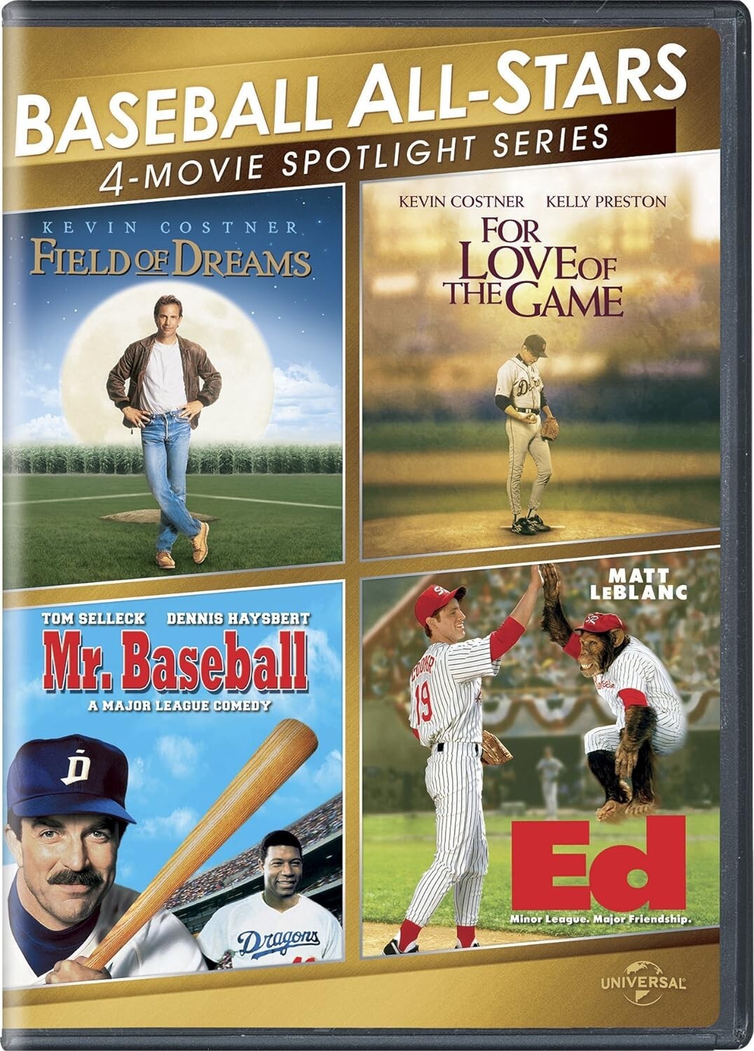 Baseball All-Stars: 4-Movie Spotlight Series (DVD, 2013, 2-Disc Set ...