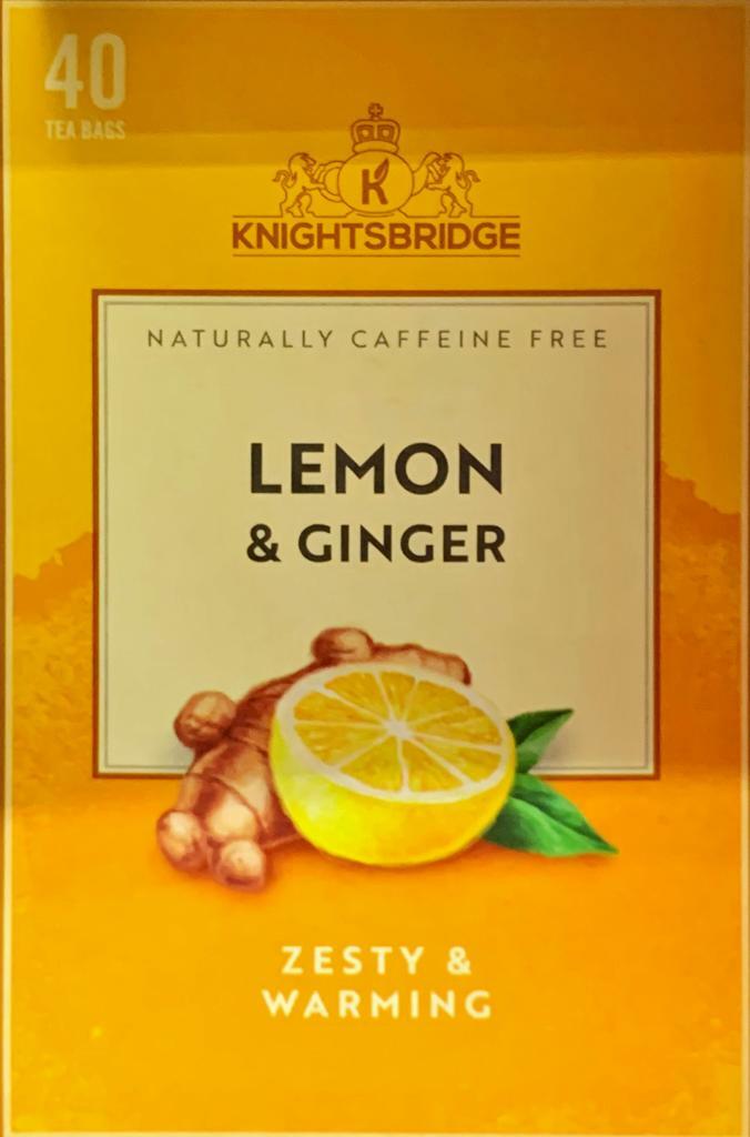 Knightsbridge Lemon & Ginger Tea 40 bags x 4 boxes | eBay UK