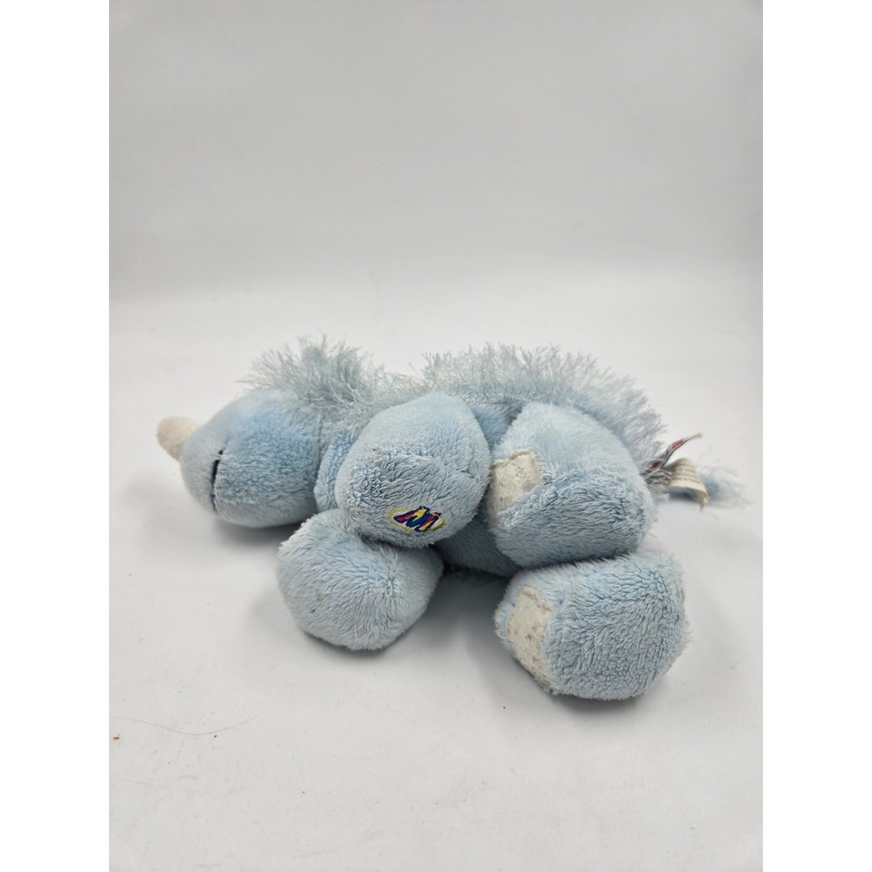 Ganz Webkinz Blue Rhino Long Hair Plush Stuffed Animal HM196 No Code 12 ...