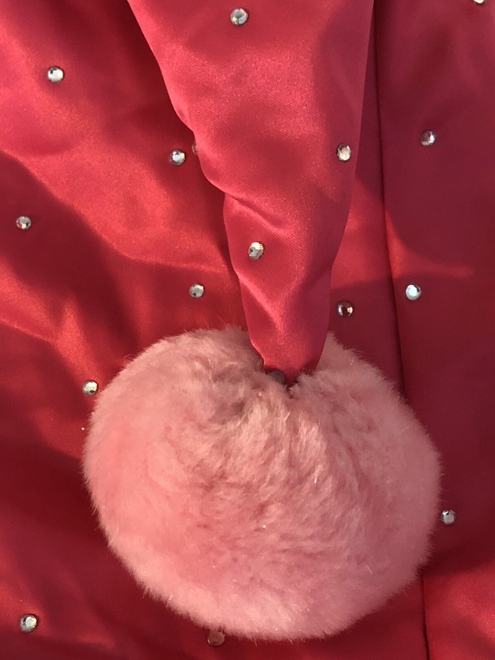 Victoria’s Secret SANTA BABY Rhinestone Satin Tulle Skirt, Hat & Bag ...