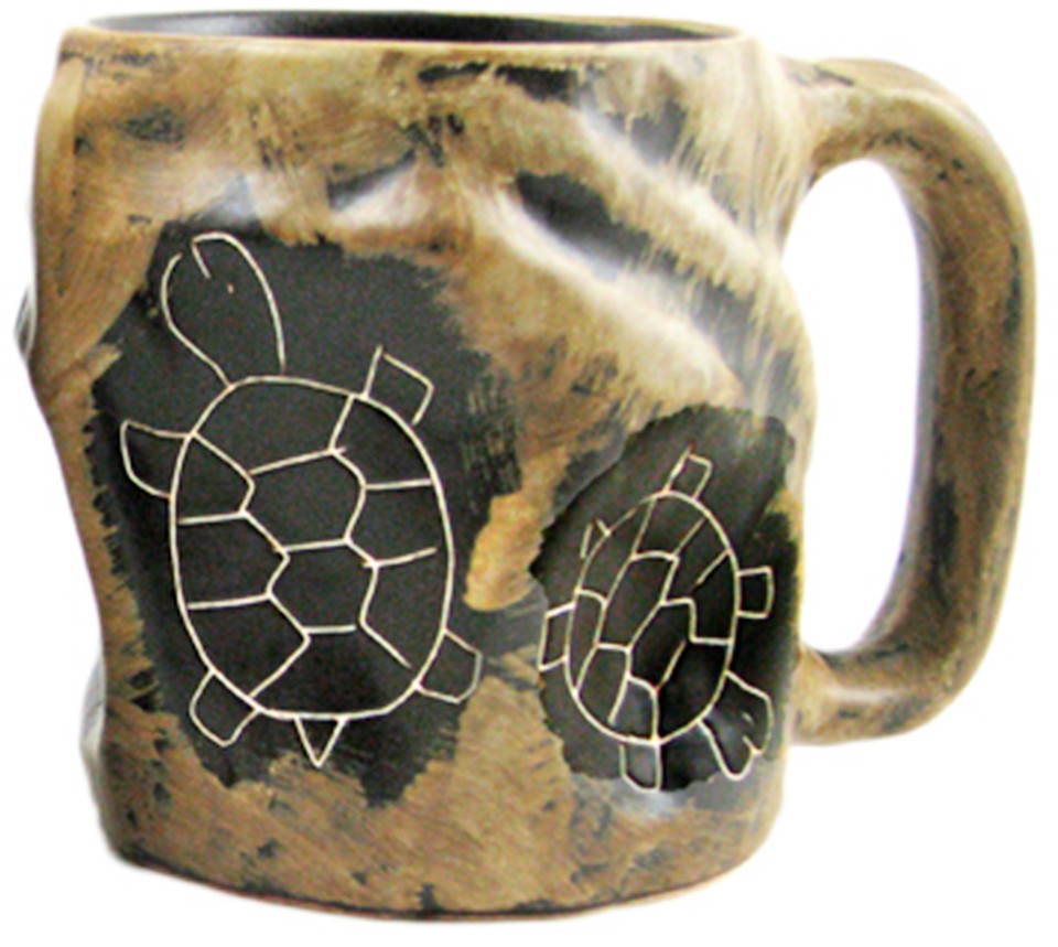 Mara Stoneware Mug - Rock Art - Turtle 20 oz (512A2) Ships end of ...