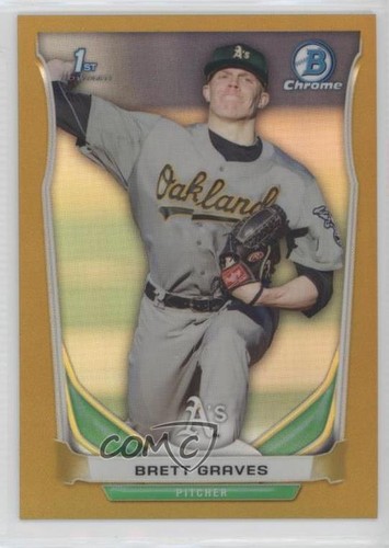 2014 Bowman Draft Chrome Gold Refractors /50 Brett Graves #CDP73 | eBay