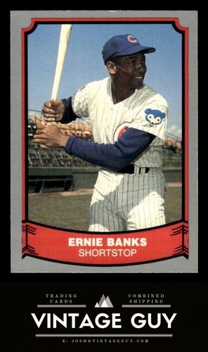 1988 Pacific Legends I #36 Ernie Banks Vintage Chicago Cubs Baseball ...