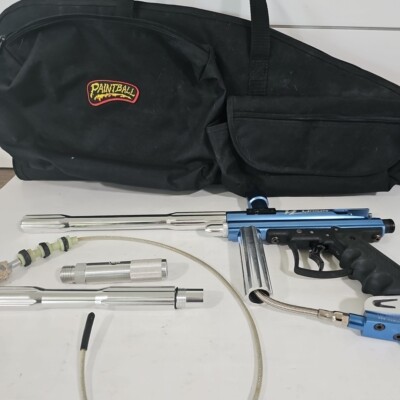ViewLoader Orion VL Paintball Gun Blue & Chrome Marker 16"L W/ Bag ...