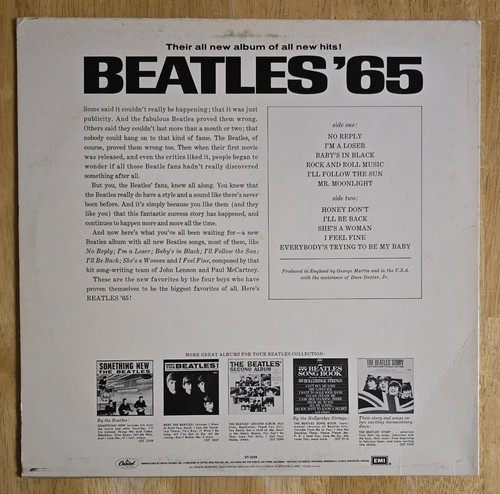 The Beatles '65 MONO Vinyl LP Record Capitol Records Purple Label | eBay