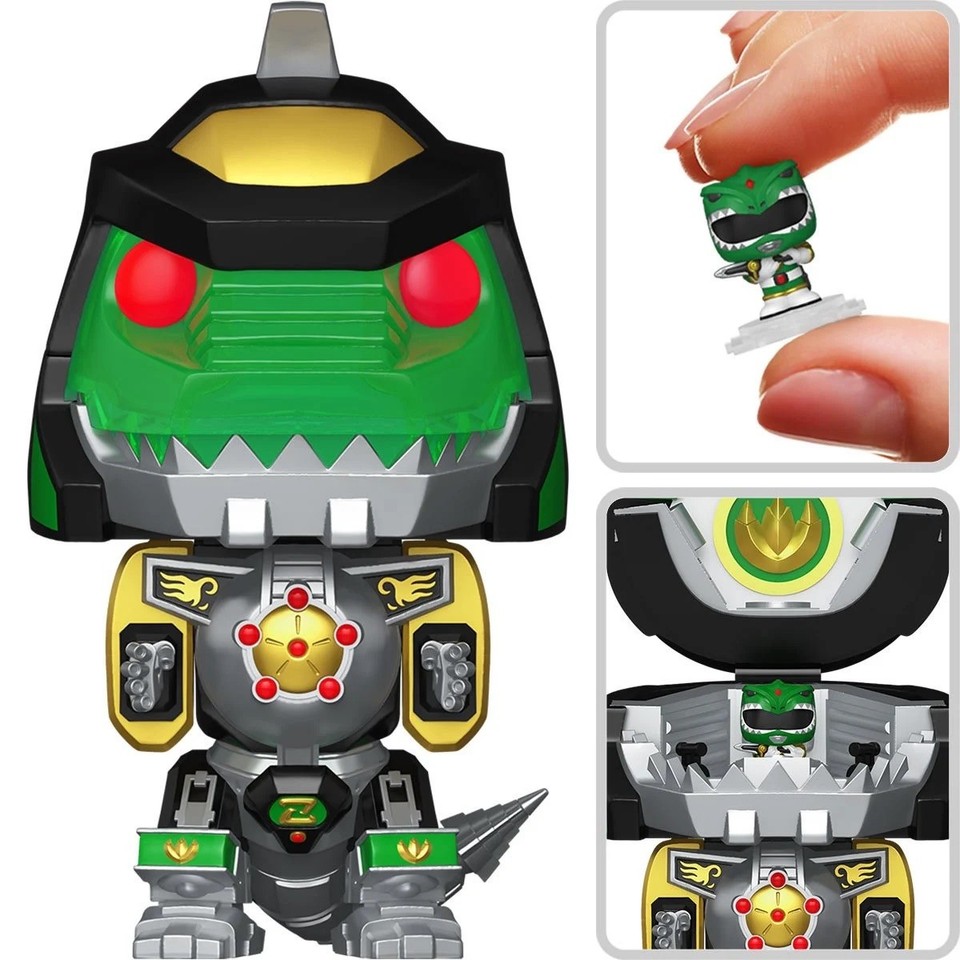 Power Rangers Dragonzord with Bitty Pop Green Power Ranger Funko Pop ...