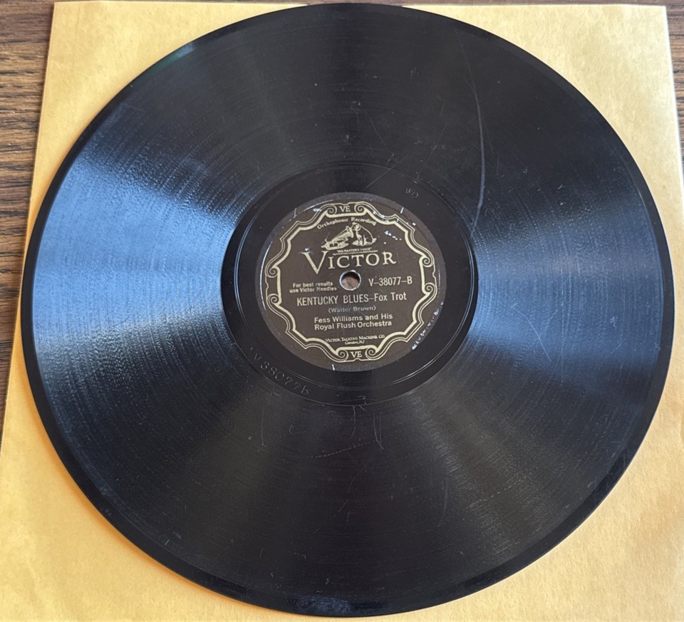 Victor 78 RPM Fess Williams Royal Flush Orchestra - Hot Town V-38077 V+ ...
