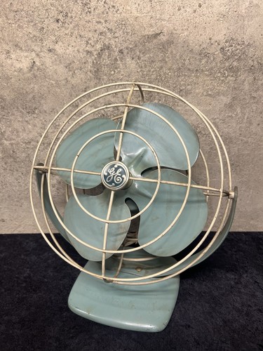 Vintage GE General Electric Fan 12” 1950’s Ball Motor F11A103 Works | eBay