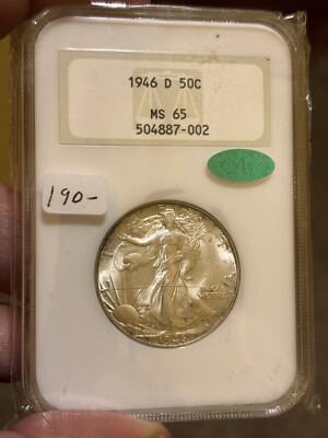 1946 D Walker Half Ms 65 NGC Old Fatty Holder CAC Approved | eBay