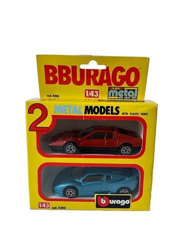 BBURAGO 2 Die-Cast Metal Models, cod. 4200 Scale 1:43 New - Made in ...