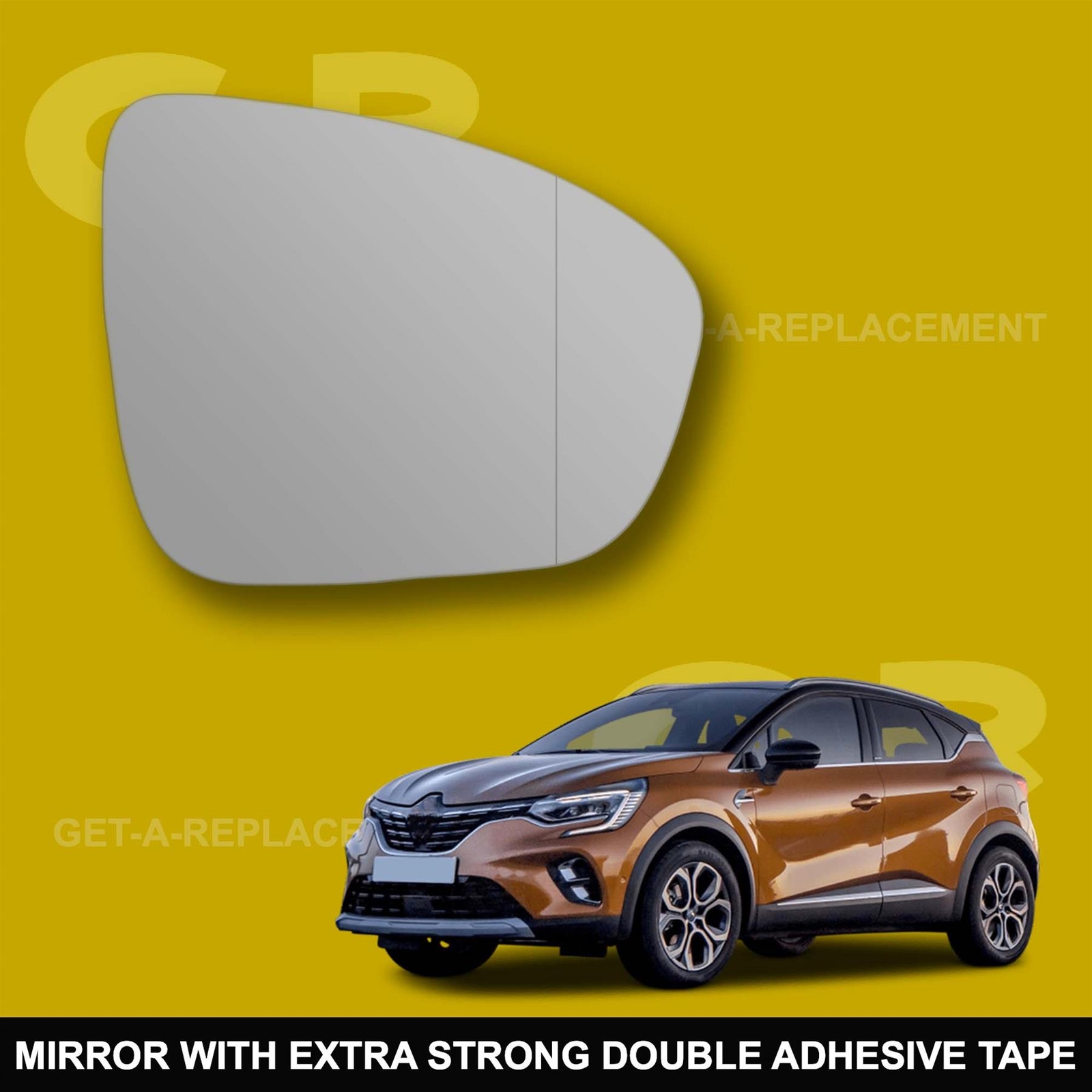 For Renault Captur wing mirror glass 20-24 Right side Blind Spot heated ...