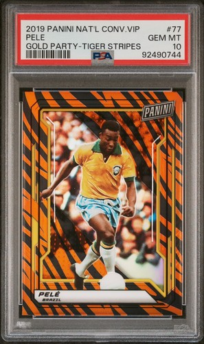 2019 Panini National VIP Pelé Tiger Stripe PSA 10 | eBay