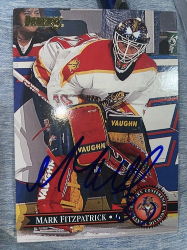 1995-96 Donruss Panthers Hockey Card #301 Mark Fitzpatrick Authentic ...