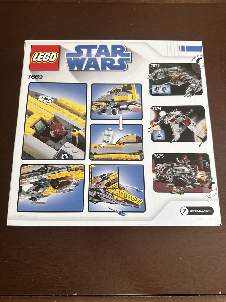 New LEGO Star Wars Anakin's Jedi Starfighter Model 7669 Factory Sealed ...