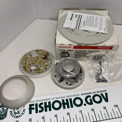 HONEYWELL T87F 1867 ROUND THERMOSTAT HEAT OR COOL ONLY | eBay