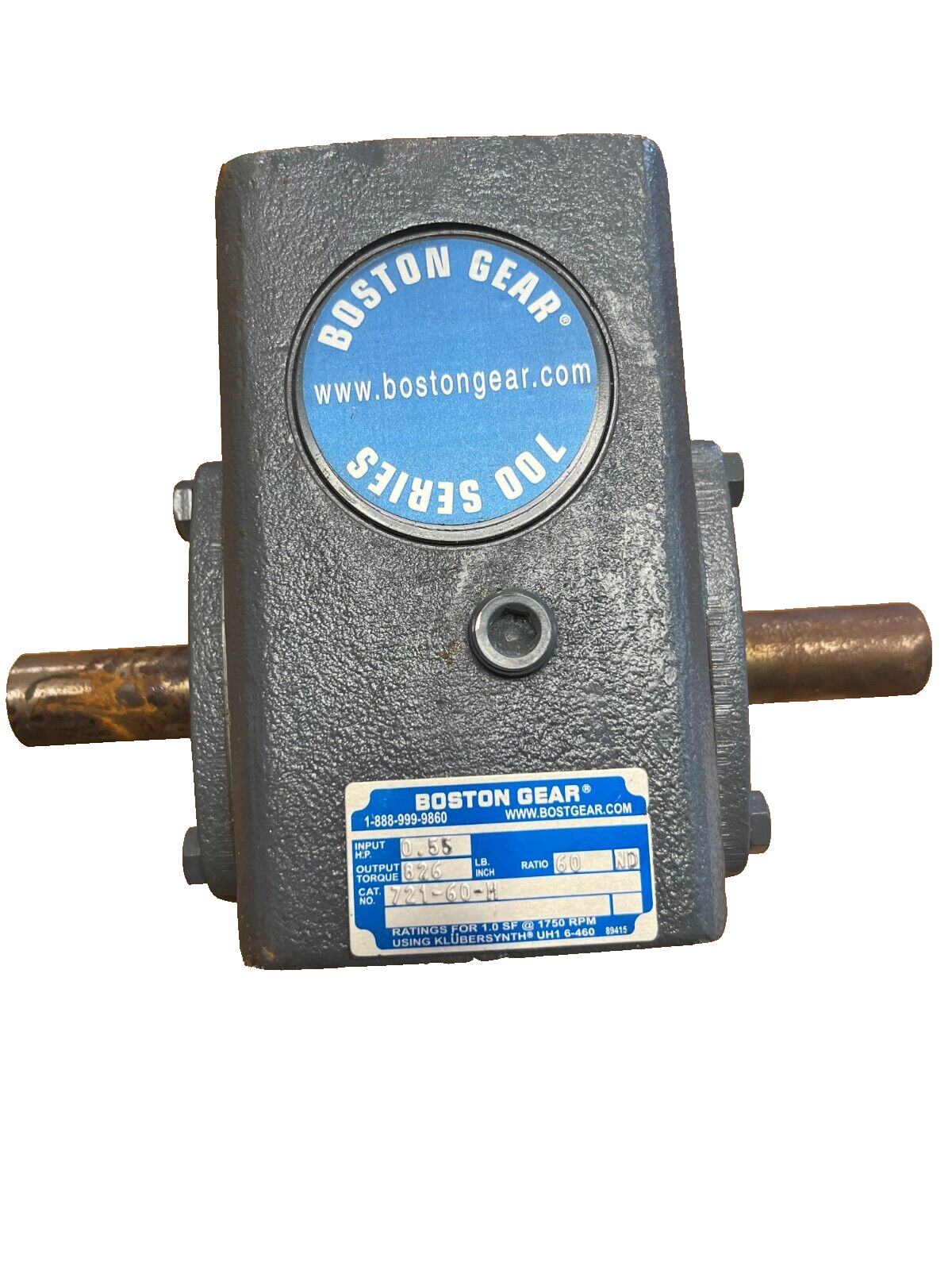 Boston Gear Speed Reducer Gear Box 721-60-H 60:1 Ratio .55HP | eBay
