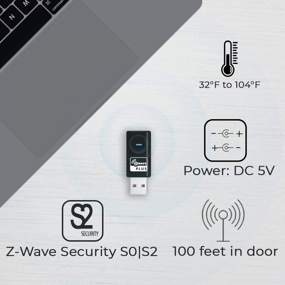 Z-WAVE USB Gateway Controller for Smart Home Connectivity and Wireless ...