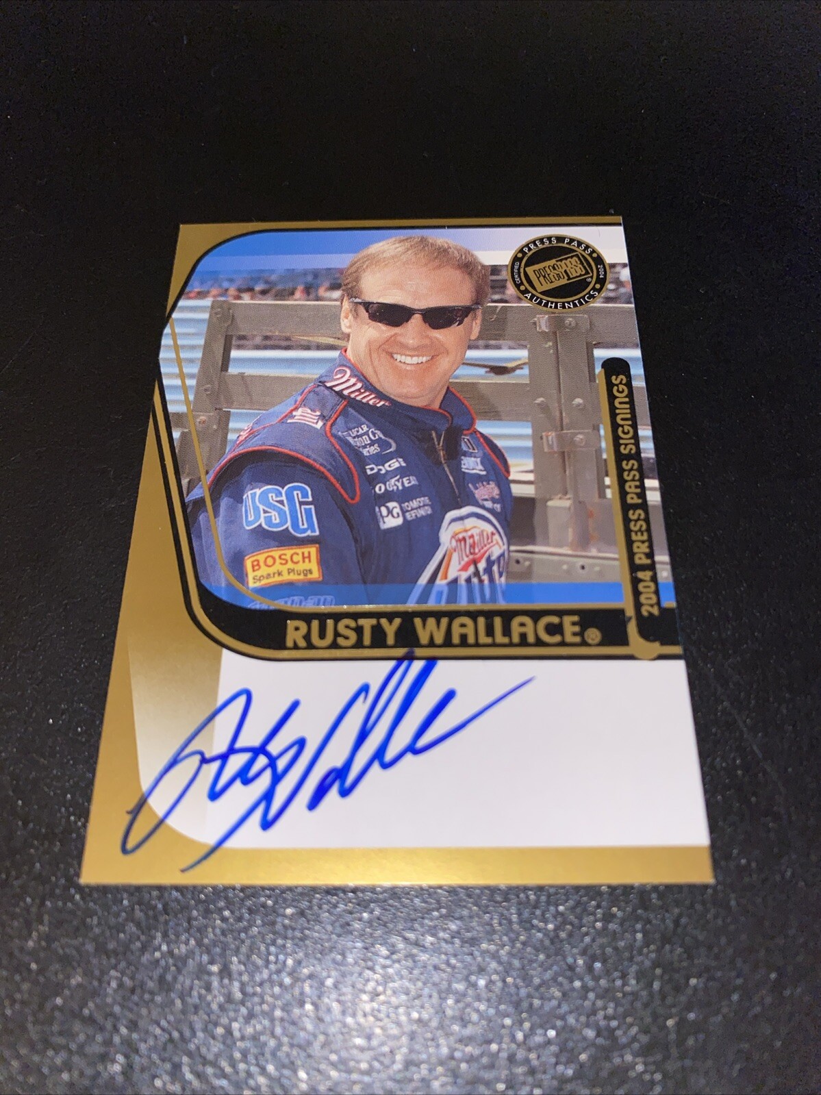 2004 Press Pass - Press Pass Signings Gold Rusty Wallace /50 (AU) for ...