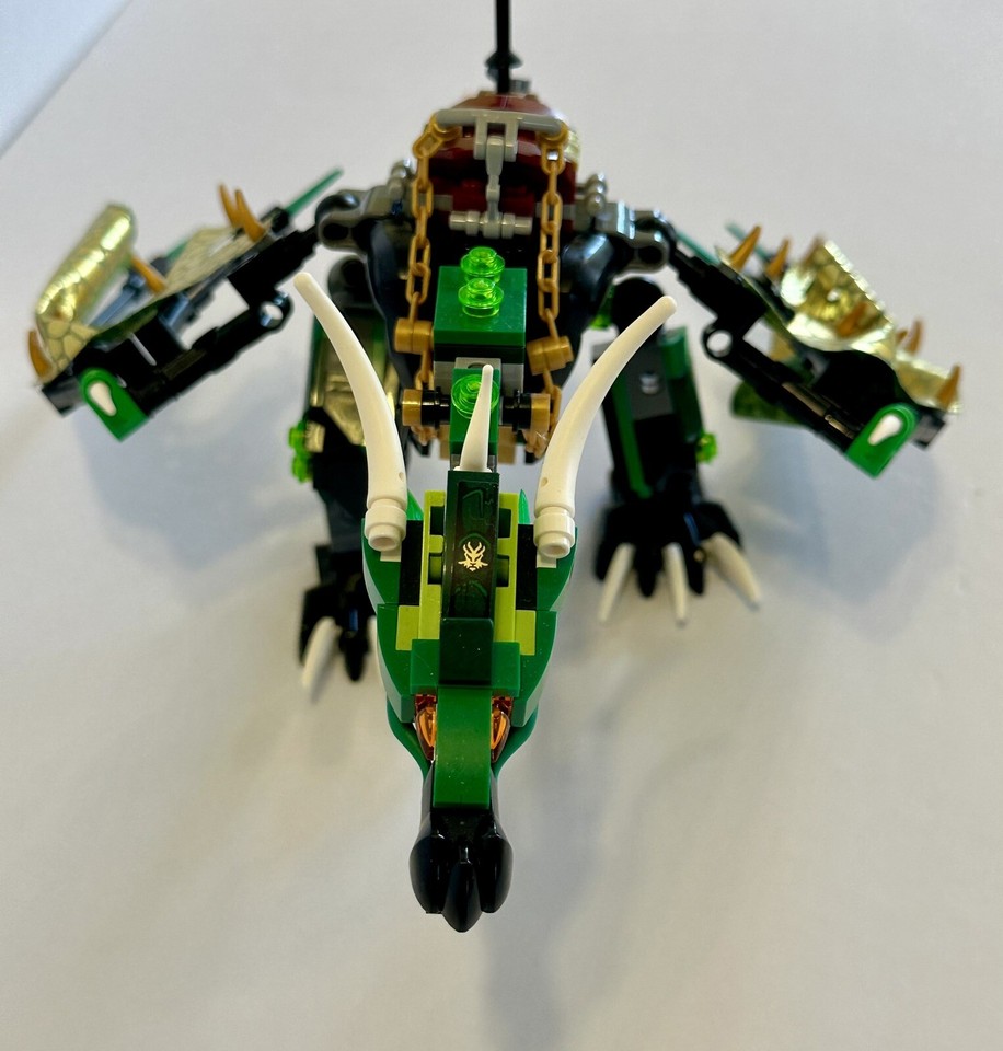 Ninjago - Green NRG Dragon #70593 100% Complete w/ Instructions, No Box ...