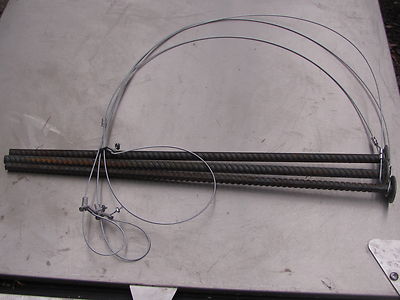 3 groundhog Snares 36"x 1/16 & 3 18" long 3/8 stakes(trapping,traps ...