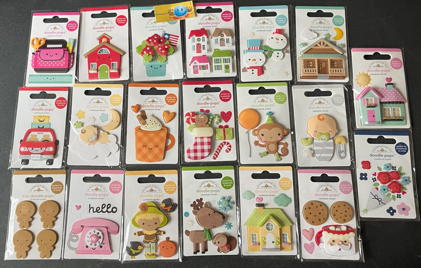 Doodlebug Doodle Pops 3D Scrapbooking Sticker MIX Theme U CHOOSE | eBay