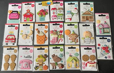 Doodlebug Doodle Pops 3D Scrapbooking Sticker MIX Theme U CHOOSE | eBay