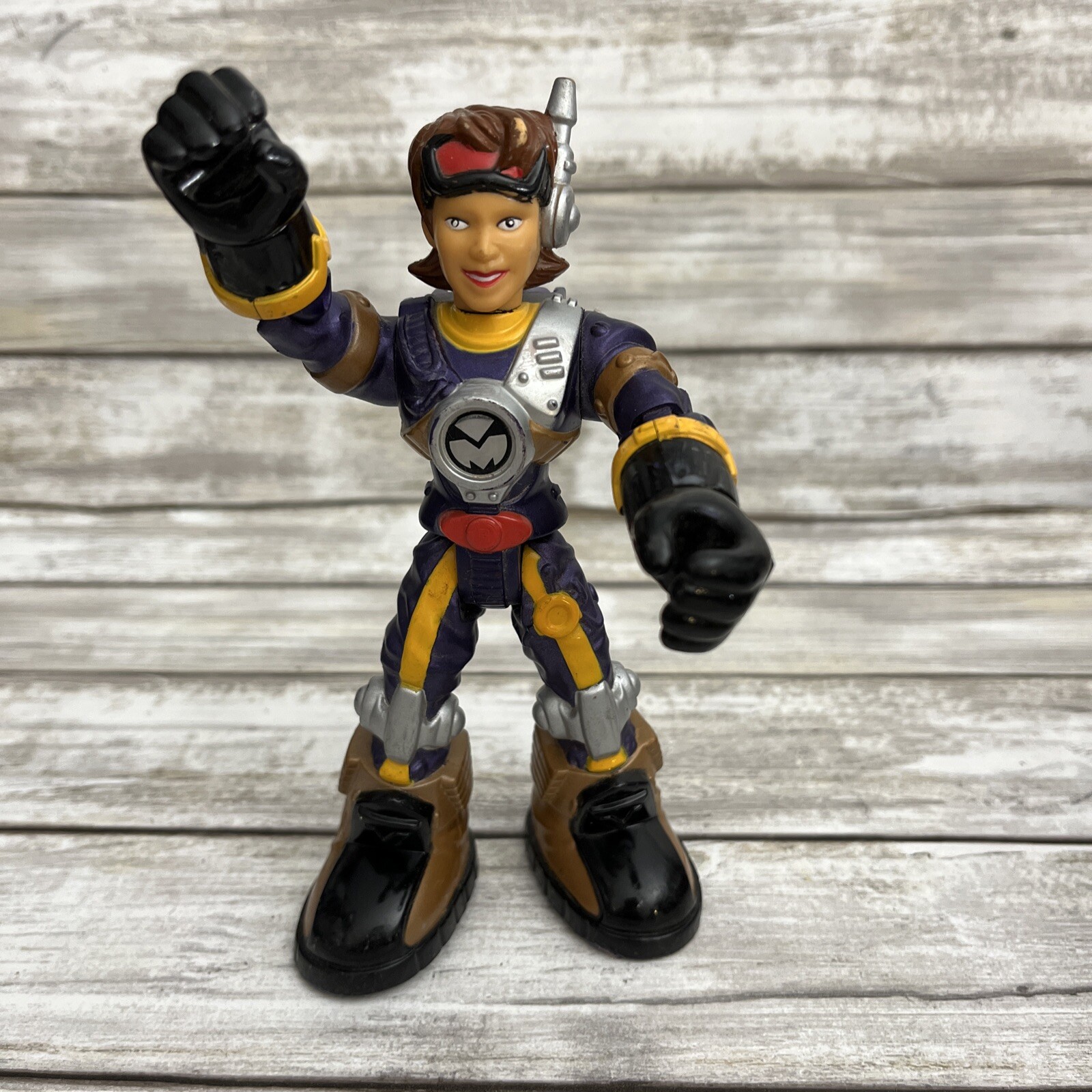 VINTAGE 2001 FISHER PRICE RESCUE HEROES ARIEL FLYER 6" ACTION FIGURE ...