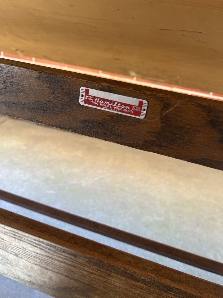Huge Vintage HAMILTON Two Rivers Wisconsin drafting table - Mid Century ...