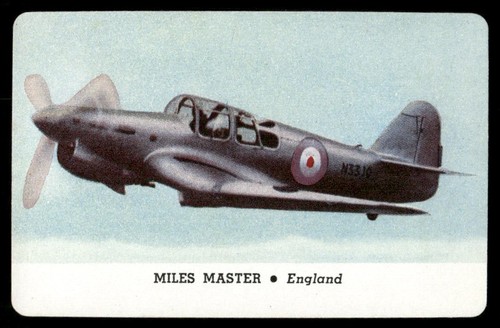 Miles Master 1944 War Airplanes Jets Leaf Card (NM) | eBay