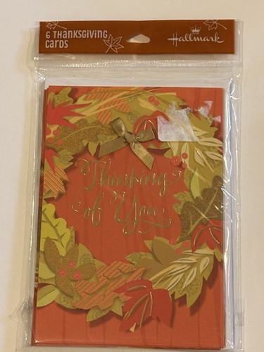 Hallmark Cards 6 Pack Happy Thanksgiving Thanksgiving Cards New | eBay