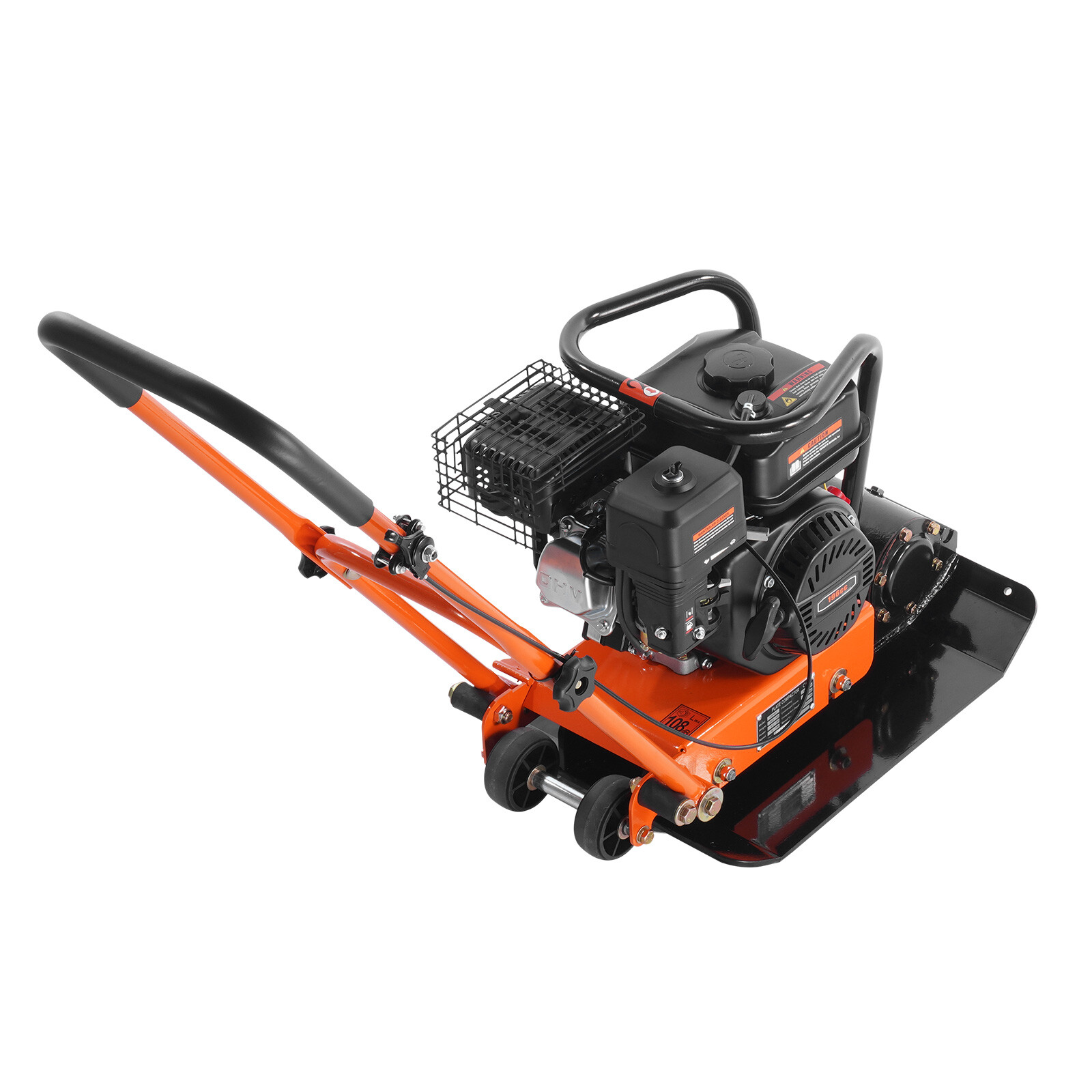 VEVOR Plate Compactor Plate Tamper 6.5HP Walk-Behind Rammer 196cc EPA ...