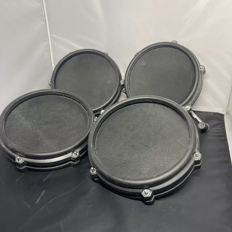 Set of 4 Alesis 8” Mesh Drum Pads (3 Toms & Snare) w/L-Bar Mounts | eBay