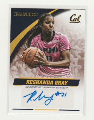 RESHANDA GRAY 2015 CAL PANINI AUTOGRAPH CALIFORNIA AUTO SIGNATURE RG ...