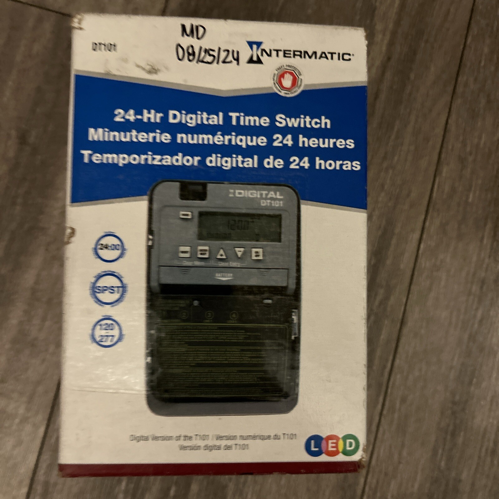 Intermatic 20-Amp 24-Hour SPST 1-Circuit Digital Time Switch DT101 ...