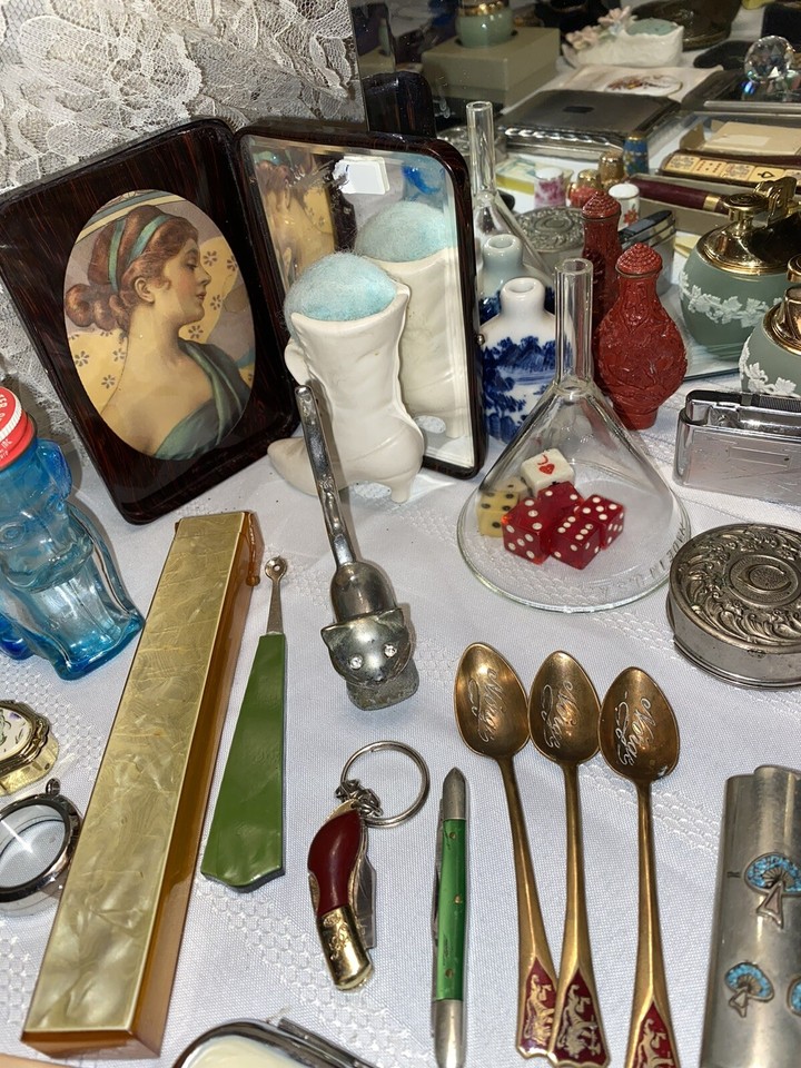 Antique Collectible Smalls Lot Mixture Of Vintage Items | eBay