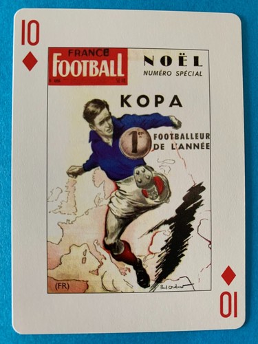 FOOTBALL STAR SET OF 2 ROOKIE CARD RAYMOND KOPA REAL REIMS FRANCE ...