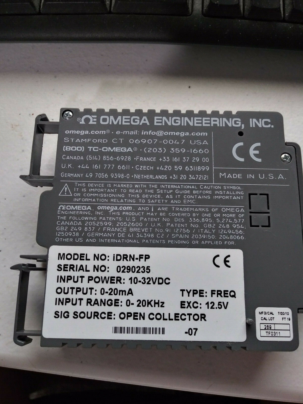 OMEGA IDRN-FP SIGNAL CONDITIONER RS232C DIN RAIL MOUNT | eBay