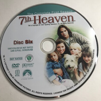 7th Heaven DVD Replacement Disc Season 1 Disc 6 | eBay