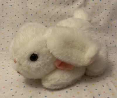 Vintage First Corp. White Bunny Rabbit Stuffed Animal Plush Made in ...