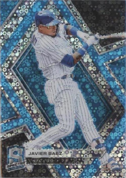 2019 Panini Chronicles - Spectra Javier Báez #36 Neon Blue Prizm /99 ...