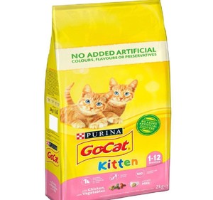 GO-CAT KITTEN - (825g - 8kg) - Chicken Milk Dry Pet Food Biscuit Feed ...