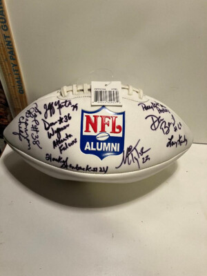 RARE NFL ALUMNI MULTI-PLAYERS SIGNED FOOTBALL with COA | eBay