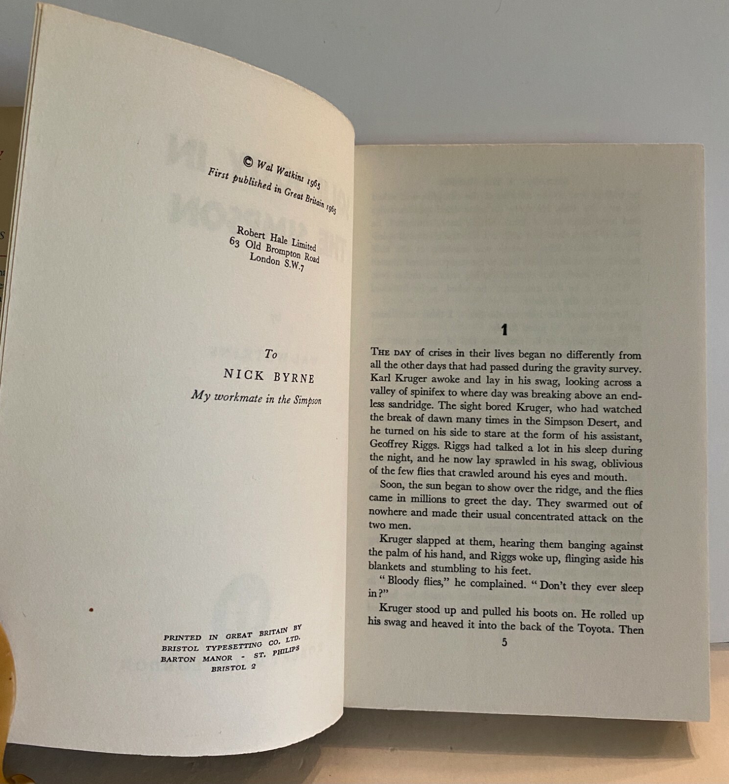Soliloquy in the Simpson Wal Watkins old vintage fiction book 1965 HB ...