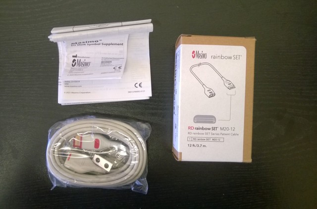 Masimo 4257 MD20-12 RD Rainbow SET Series Cable 12 ft/3.7m for sale ...