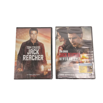 Tom Cruise Jack Reacher And Jack Reacher Never Go Back Dvds, New | eBay