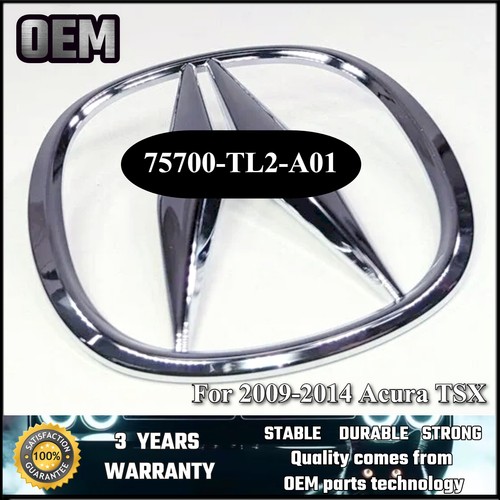 NEW Front Grill Emblem Sedan Badge 75700-TL2-A00 For 2009-2014 Acura ...