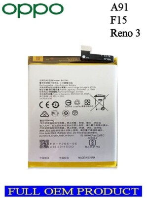 Oppo A91 F15 (PCPM00 CPH2001 CPH2021) Reno3 (CPH2043) Battery BLP765 ...