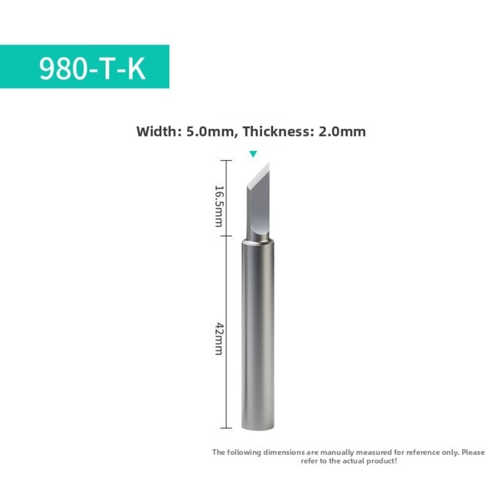 980T Soldering Iron Tip Fast Heating Copper Construction Electroplated ...