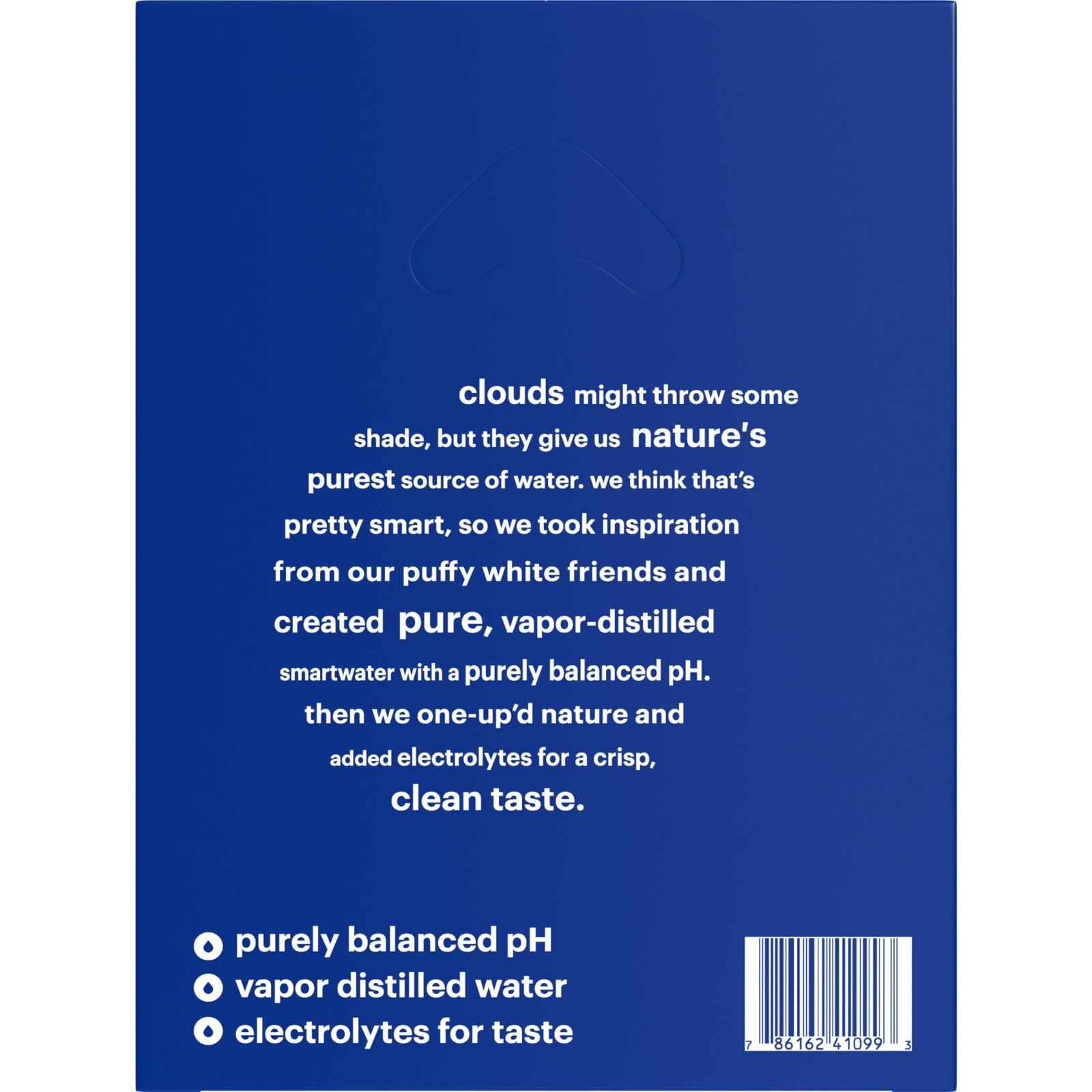 smartwater electrolye vapor-distilled water bottles in cardboard box 1L ...