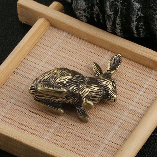 Tabletop Figurine Brass Rabbit Animal Statue Small Sculpture Gifts | eBay